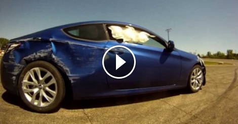 Hyundai Genesis Coupe Drift Crash | Klipland.com