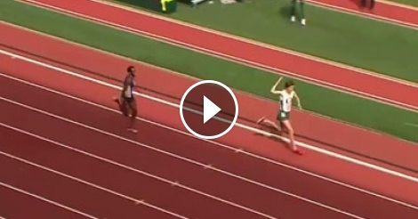 Runner Prematurely Celebrates Win, Gets Passed At Finish Line ...
