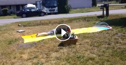 Old Man Fails On A Slip'n Slide | Klipland.com