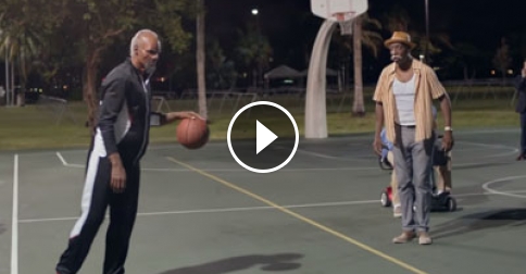 NBA Stars Dressed As Old Men Go To A Local Basketball Court | Klipland.com