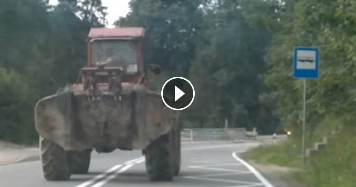 Have You Ever Seen So Drunk Tractor Driver? | Klipland.com