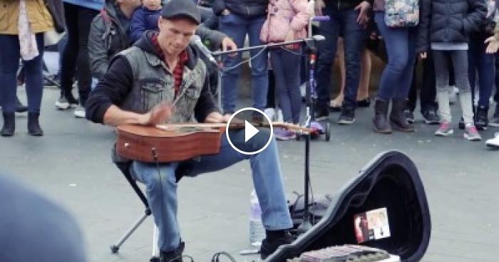 This Insane Guitar Tapping Acoustic Performance In London Is ...