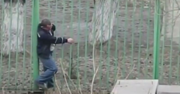 Drunk Man Makes Everyone Laugh. He Enters The Area Through Fence, Then ...