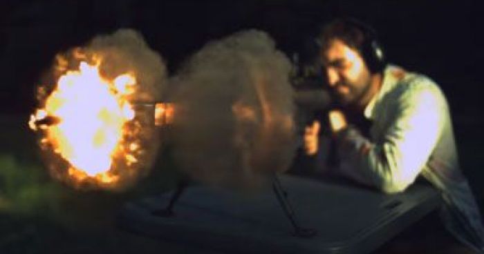 Firing A .50 Cal Sniper Rifle In Slow Motion | Klipland.com