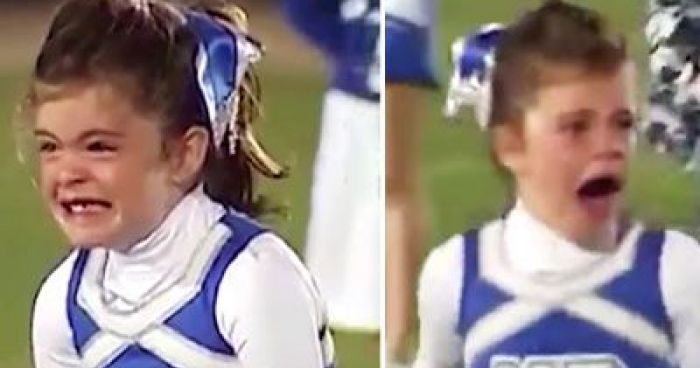 Fans Are Confused Seeing Tiny Cheerleader Cry During Announcement Until ...