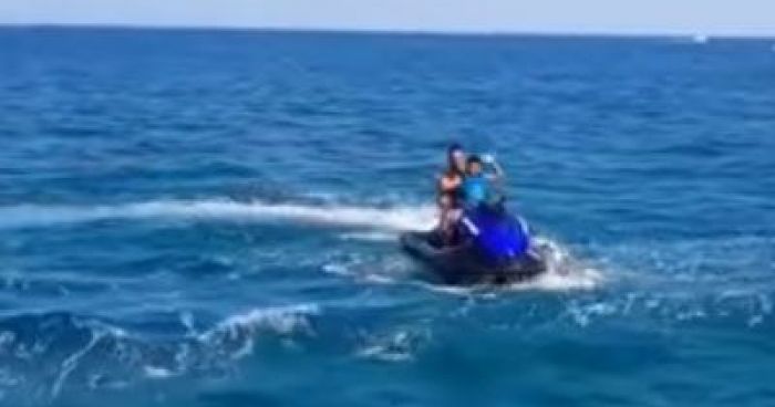 Jet-Ski Explodes On Two Guys While They're Cruising In The Beach ...
