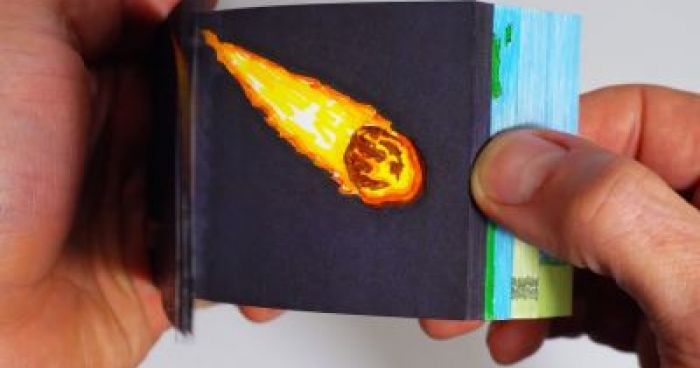 Artist Draws Meteor On Flipbook, Resulting In The Most Amazing ...