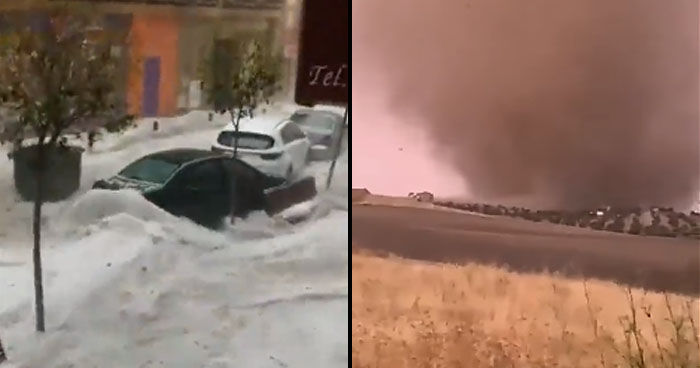 Shocking Videos From Spain Show Massive Tornado And Destructive Flash ...