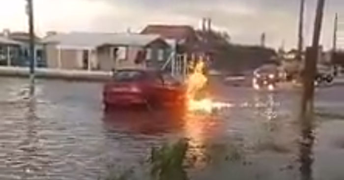 Only A French Car Could Catch Fire... In Water! | Klipland.com