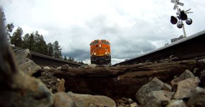 Guy Puts A GoPro On A Railroad Track To Have A Train Pass Over ...