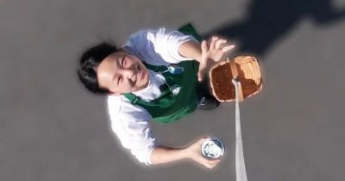 Guy Flies Drone To Starbucks From Home To Buy Coffee | Klipland.com