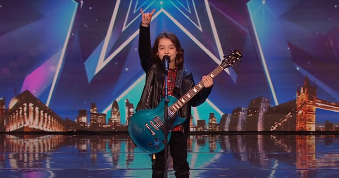 10 Year Old Wows The Bgt Judges With A Dose Of Rock N Roll