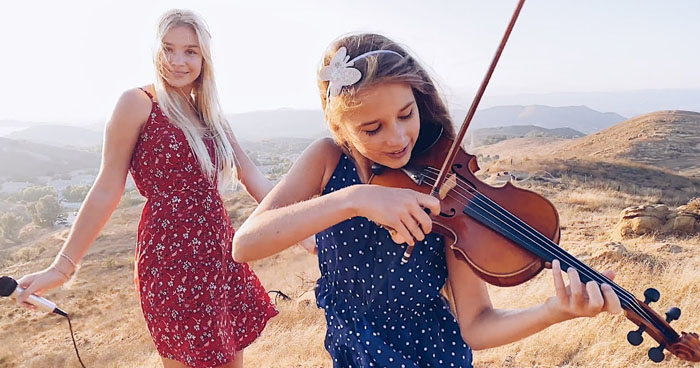 Karolina Protsenko Performs "Dance Monkey" With Her Friend Barvina ...