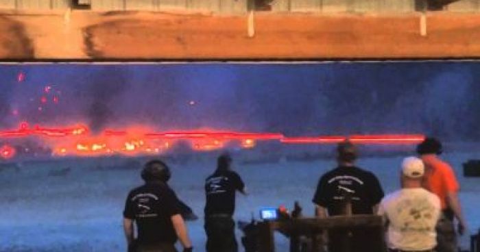 Mini Gun Tracers Captured On Camera | Klipland.com
