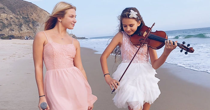 Karolina Protsenko Performs "Love Me Like You Do" With Her Friend ...