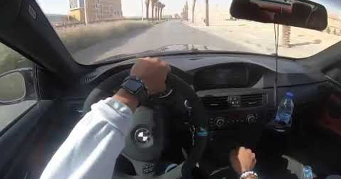 Man Loses Car's Control While Drifting, Ends Up Hitting Curb | Klipland.com