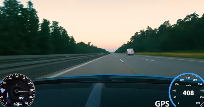 Bugatti Chiron Driving 260 Mph On The Autobahn | Klipland.com