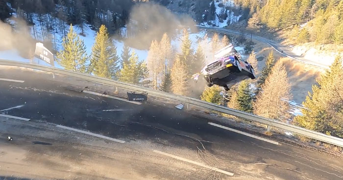WRC Driver Flips Car Into Ravine In Terrifying Monte Carlo Crash ...
