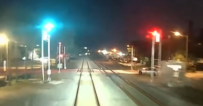 Surveillance Video Of Brightline Car Crash With A Train | Klipland.com