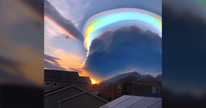 Strange Rainbow Cloud Caught On Camera In China | Klipland.com
