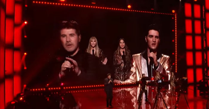 Simon, Sofia, And Heidi Perform With Elvis Presley On America's Got ...