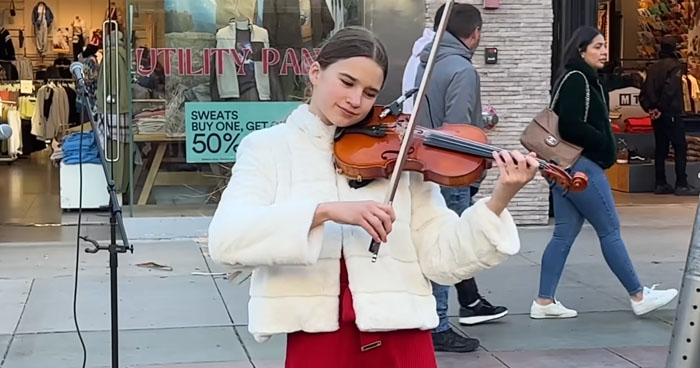 Young Violinist Karolina Protsenko Performs 'The Sound Of Silence ...