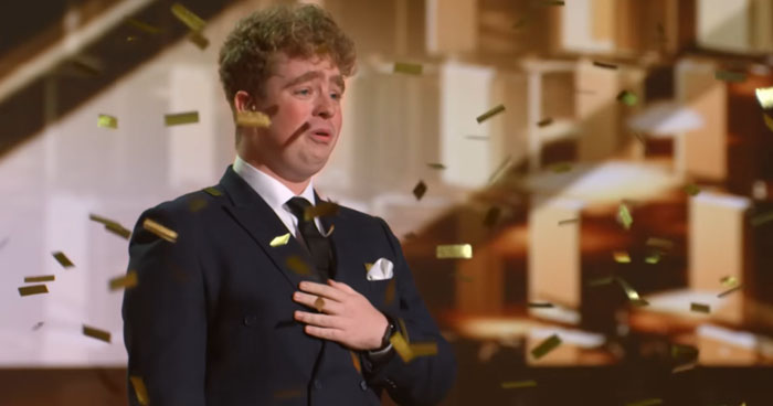 Tom Ball Gets The Golden Buzzer On AGT Singing "The Sound Of Silence ...