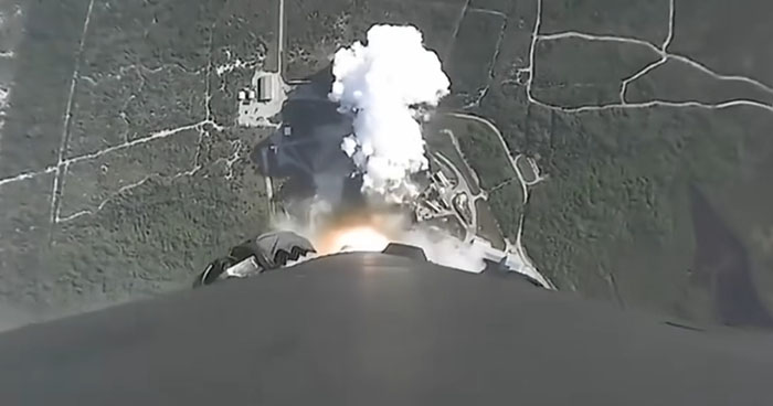 Full On-Board Camera View Of SpaceX Rocket Lifting Up And Landing ...