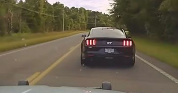 Stolen Mustang Takes On The Mighty Arkansas State Police