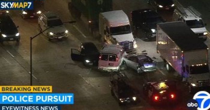 Chase Ends In Wrong Way Crash On A Freeway Klipland