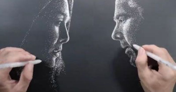 2 Hands 2 Drawings At The Same Time | Klipland.com
